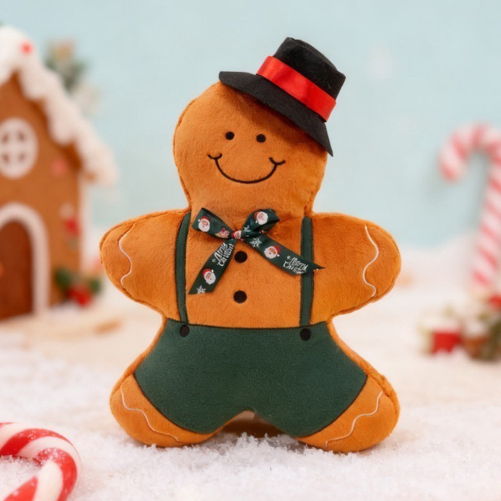 Gingerbread Man Plush, 19 Inch Christmas Stuffed Animal, Cute ...
