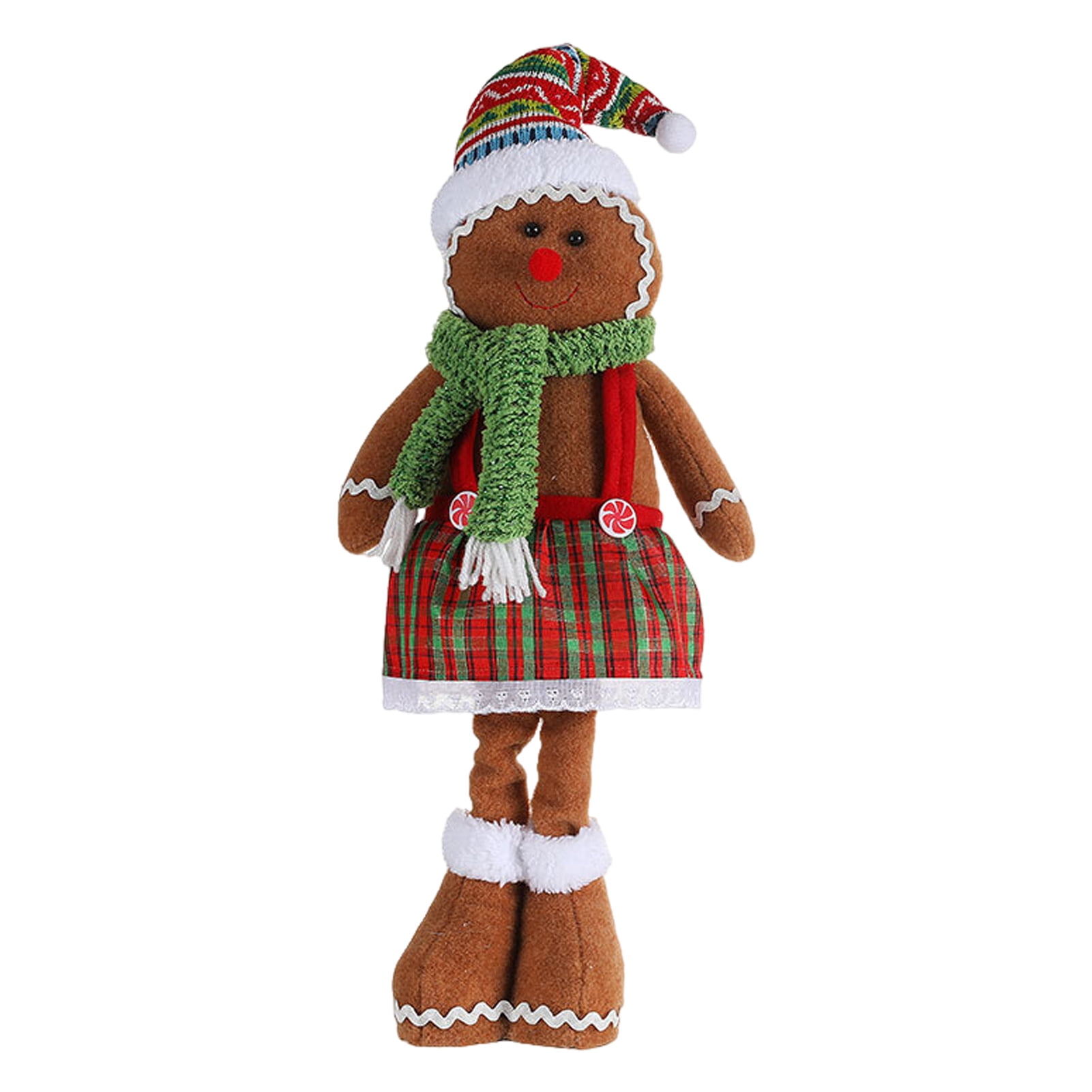 Gingerbread Man Plush Toy Stuffed Gingerbread Man Christmas Decoration ...