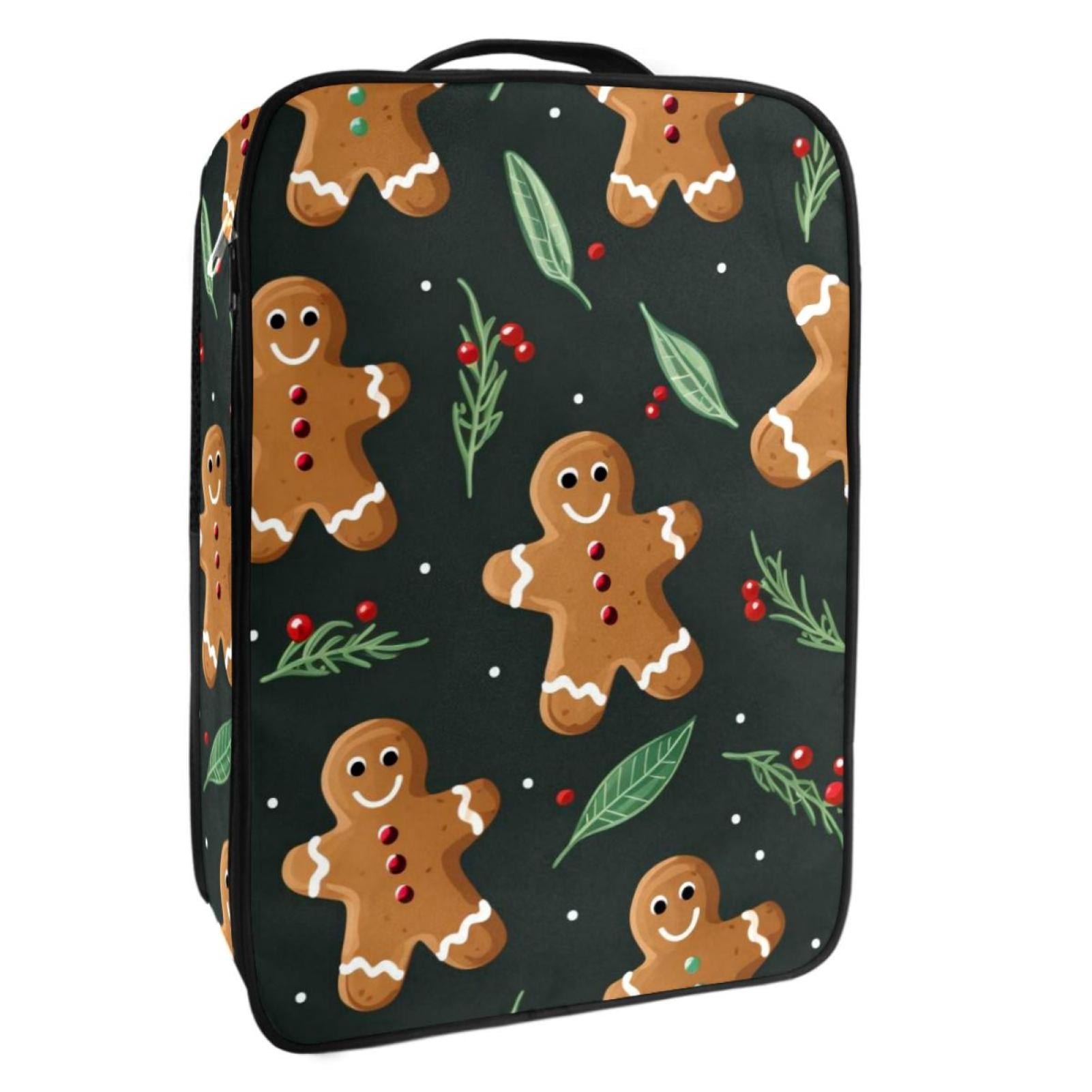 Gingerbread Man Polyester Shoe Box Organizer, 23x31cm/9x12in Storage ...
