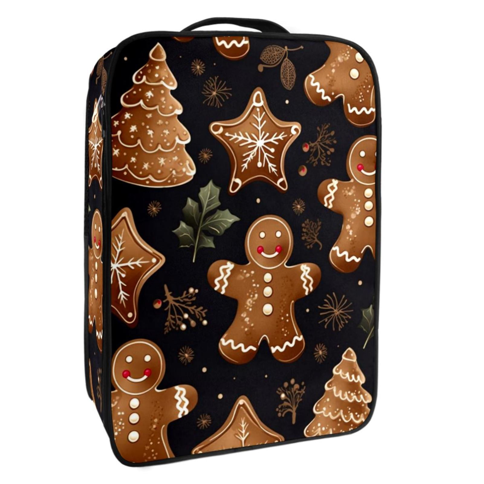 Gingerbread Man Polyester Shoe Box Organizer Storage Container, 23x31cm ...