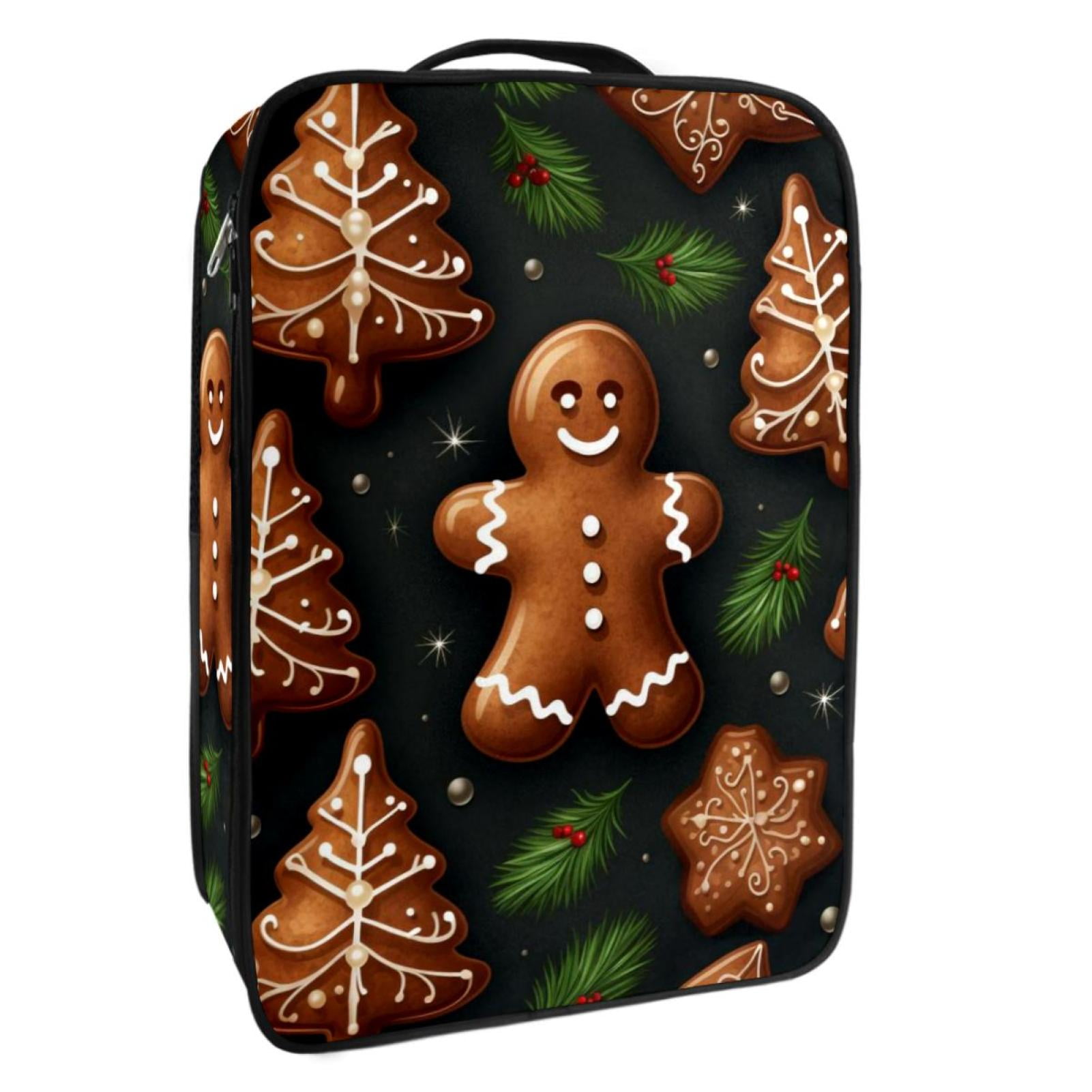 Gingerbread Man Polyester Shoe Box Organizer Storage Container 23x31cm ...