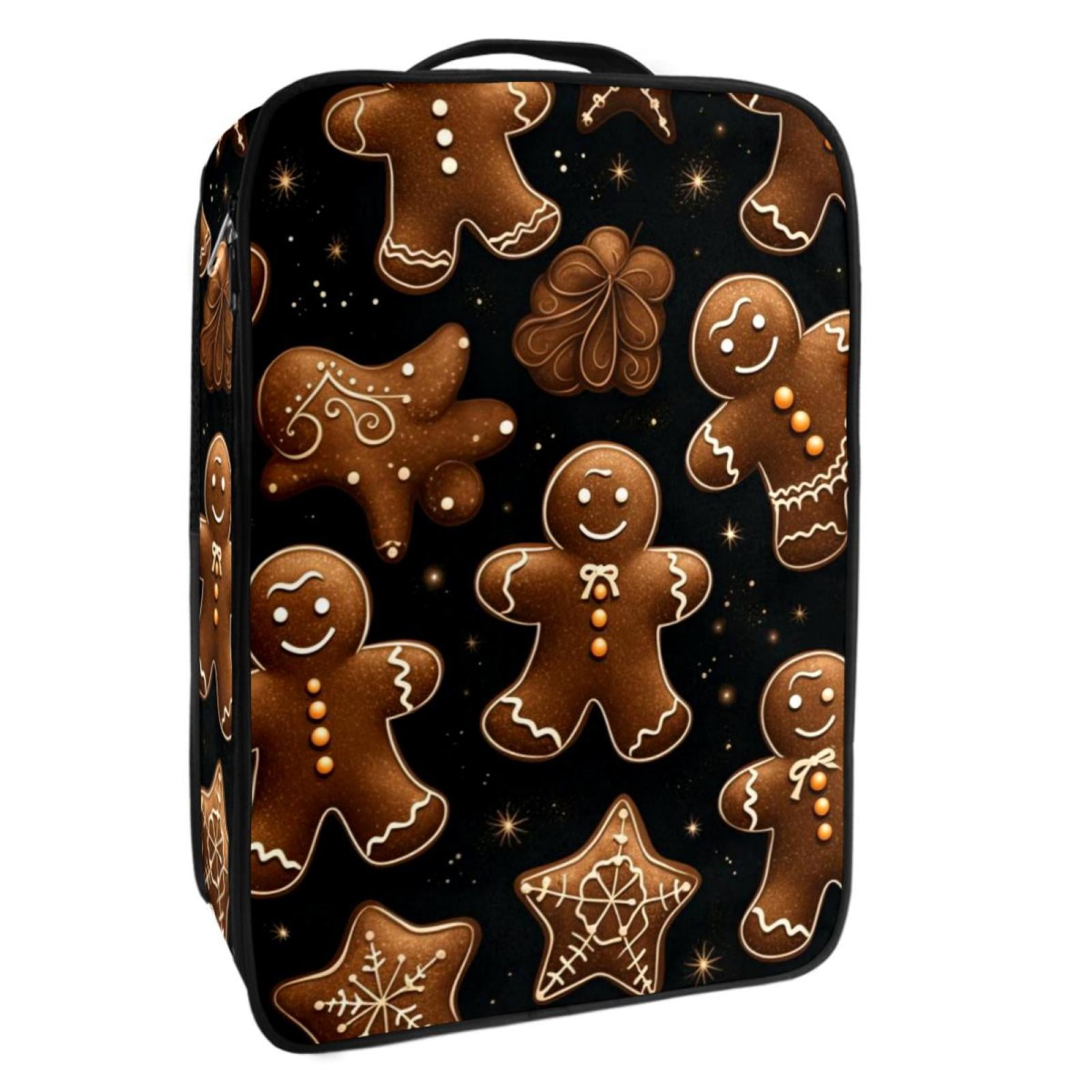 Gingerbread Man Polyester Shoe Boxes Organizer Storage Container ...