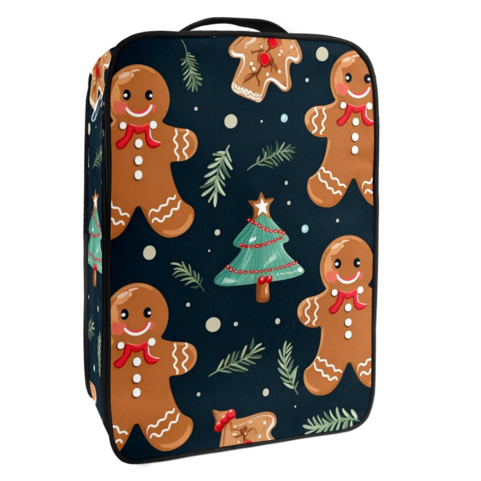 Gingerbread Man Polyester Shoe Organizer Box 23x31cm/9x12in Closet ...