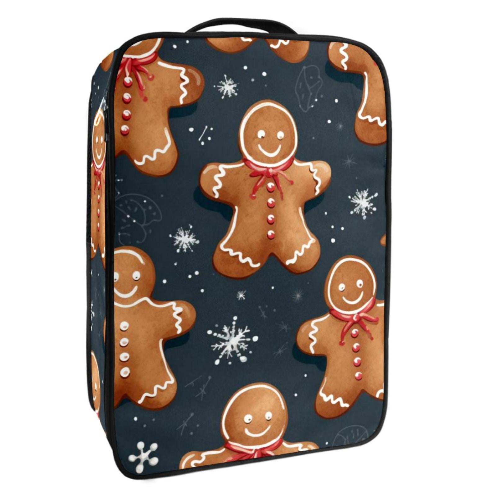 Gingerbread Man Polyester Shoe Storage Box Organizer - 23x31cm/9x12in ...