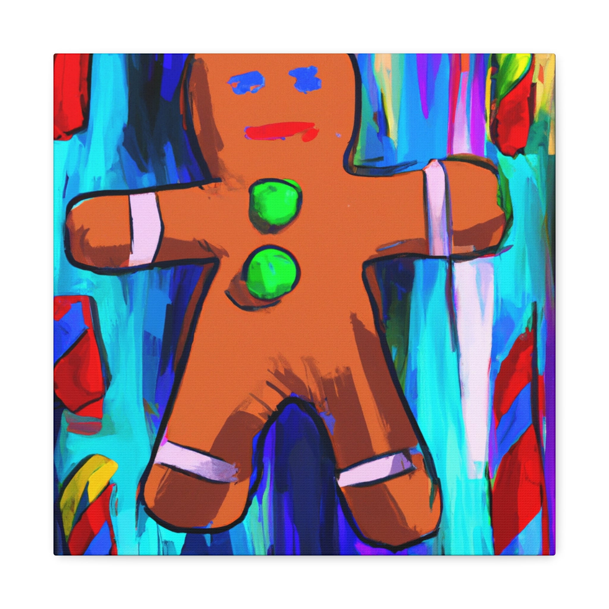 Gingerbread Man Pop Art - Canvas - Walmart.com