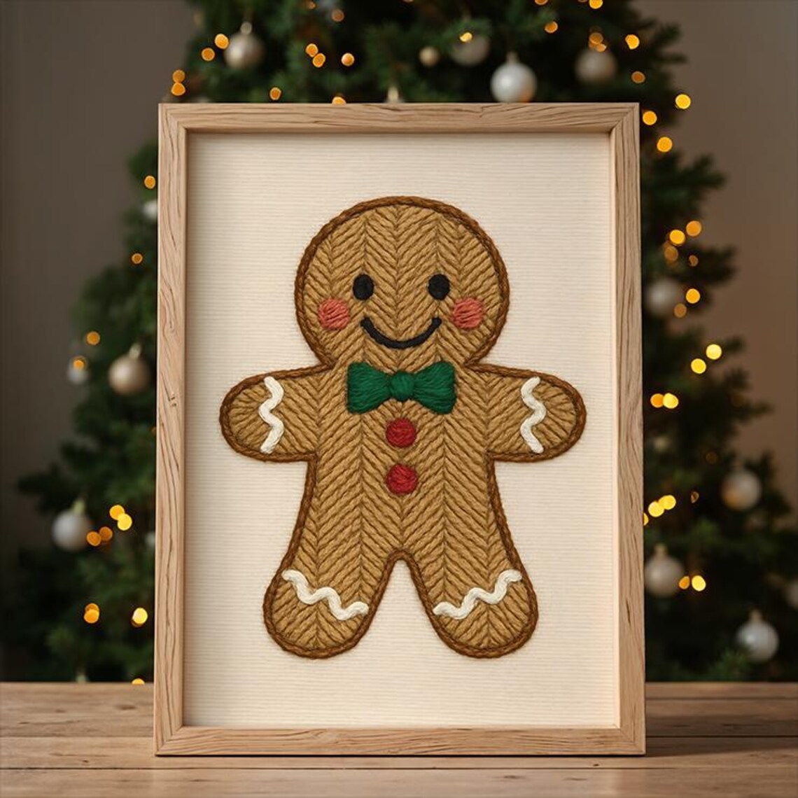 Gingerbread Man Poster, Winter Nursery Wall Art, Cottagecore Winter ...