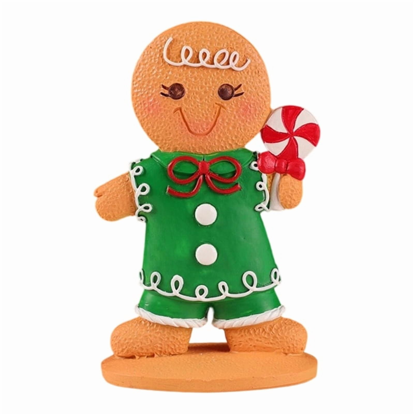 Gingerbread Man Resin Ornament Christmas Figurine Decoration For ...
