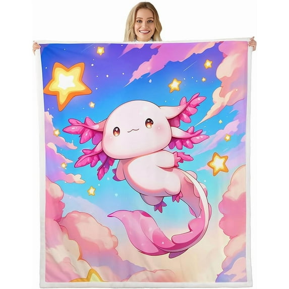 Gingerbread Man Sherpa Blanket Plush Fuzzy Cute Christmas Fleece Throw ...