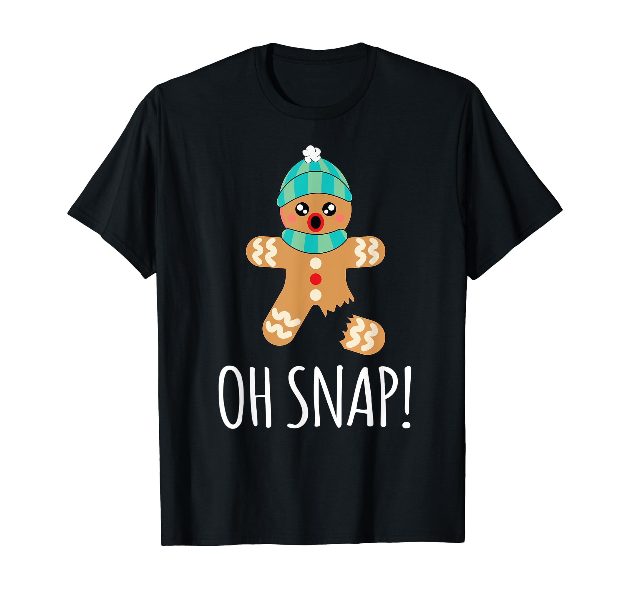Gingerbread Man Shirt Cute Krismast Oh Snap T-Shirt - Walmart.com