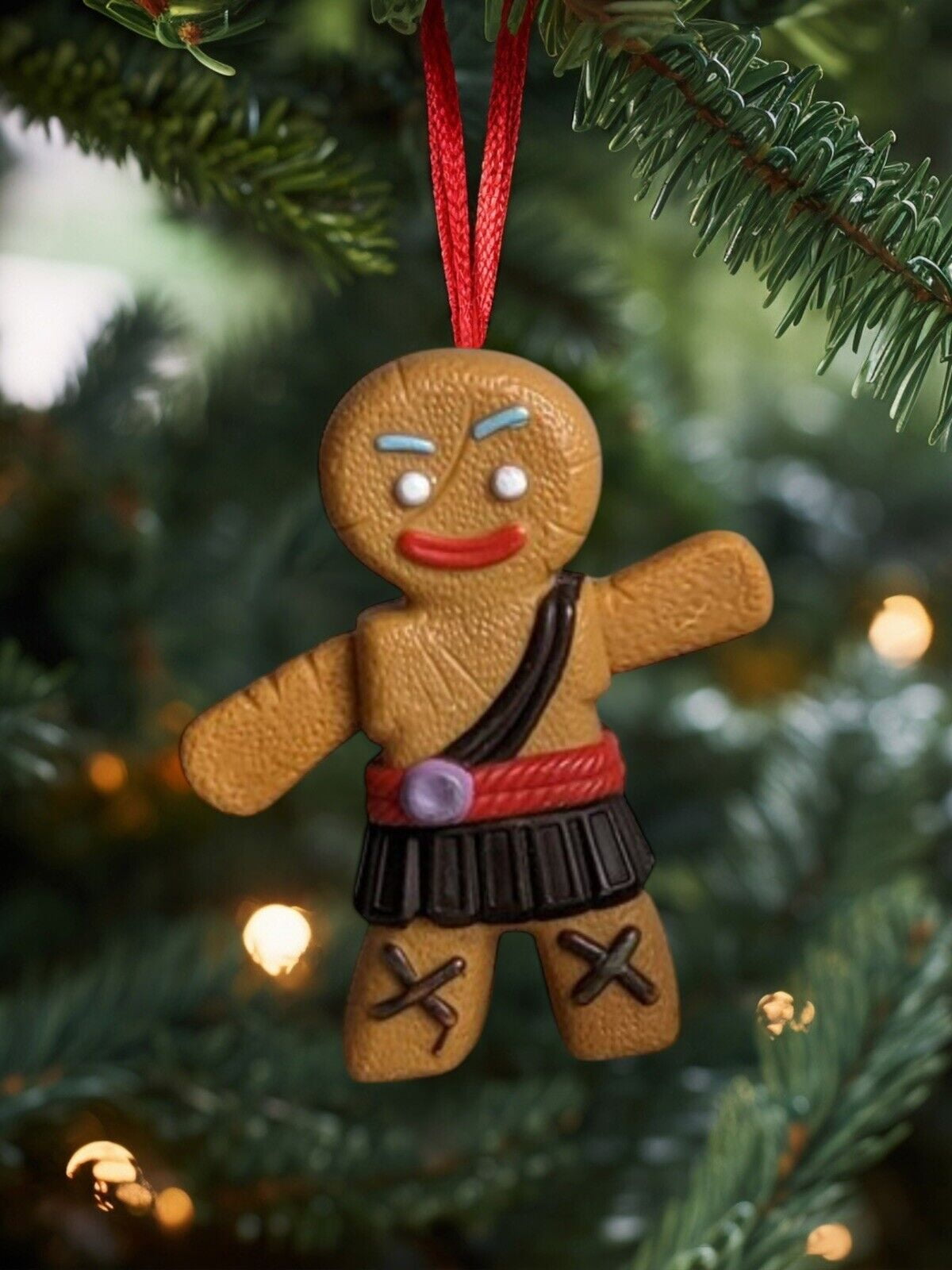 Gingerbread Man Shrek Forever After Holiday Christmas Tree ORNAMENT 3 ...