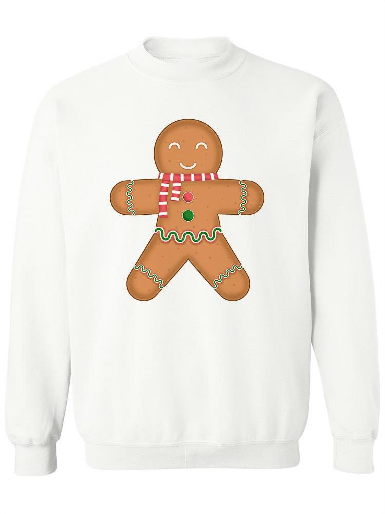 Gingerbread Man Sweatshirt Women -SPIdeals Designs, Female Large ...
