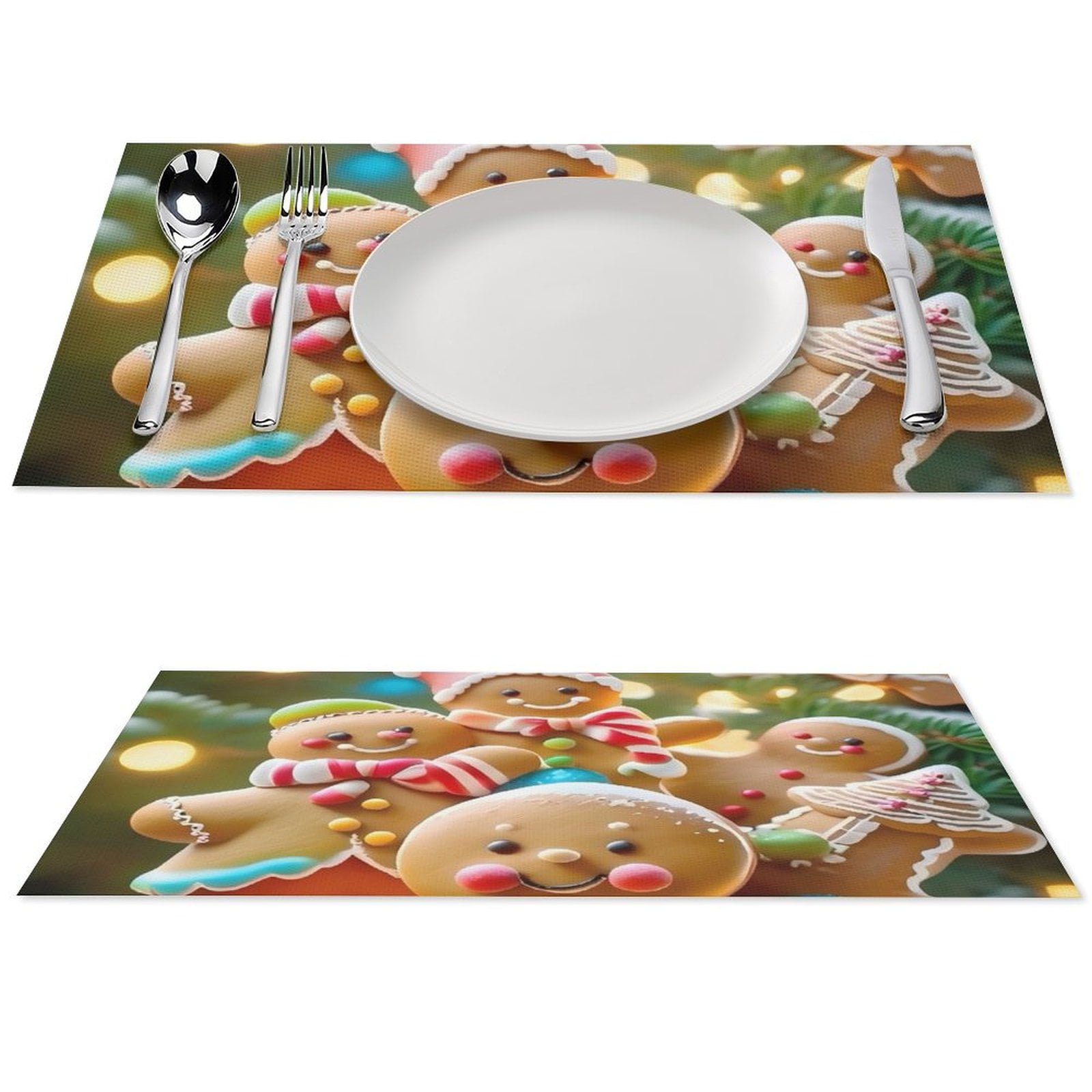 Gingerbread Man kids plastic waterproof placemat 2 PCS - Walmart.com