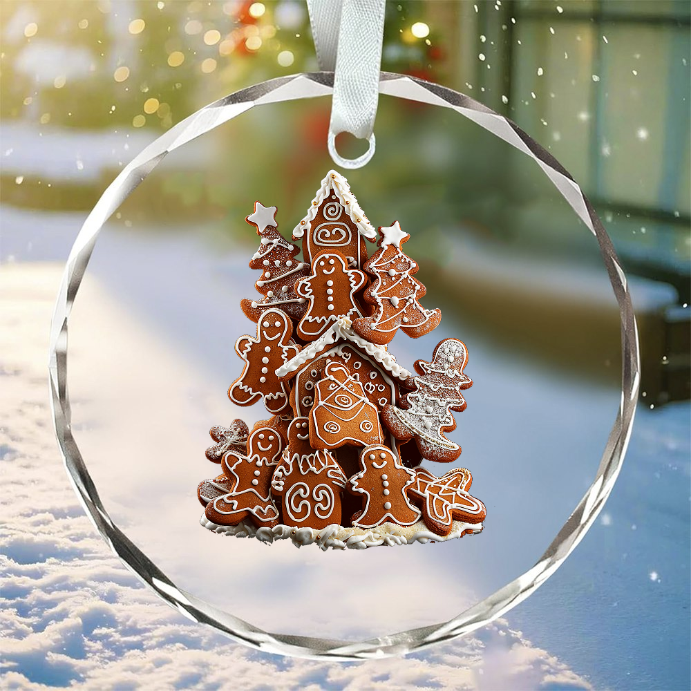 Gingerbread Motif X Mas Art Family Gingerbread Ornament, Home ...
