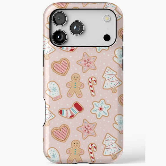Gingerbread Pattern Pastel Pink Blue Red Phone Case iPhone Case 17 to ...