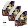 Gingerbread Rabbit 3 Pack Magazine File Holders Desktop File Organizer ...