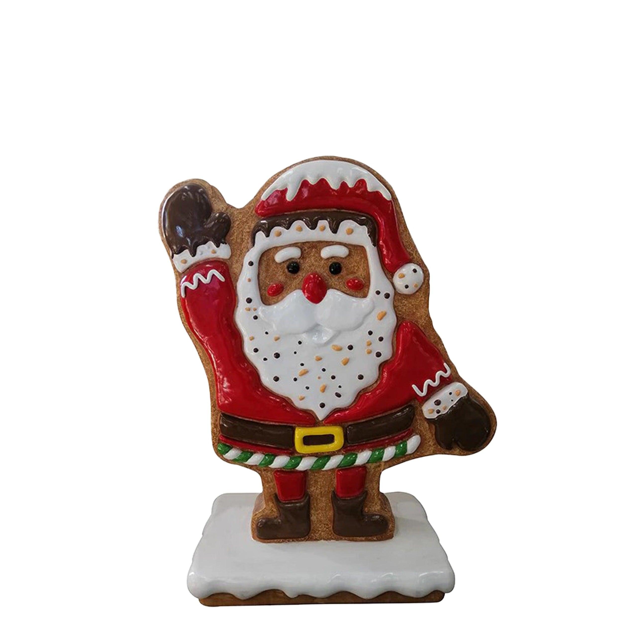Gingerbread Santa Cookie Over Sized Statue - Walmart.com