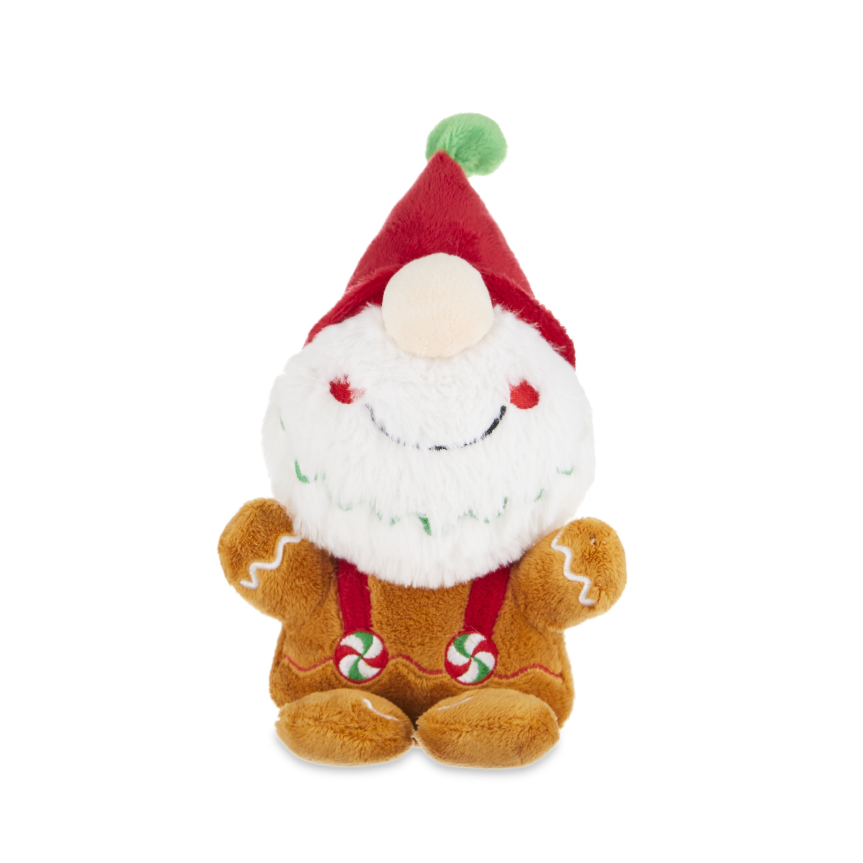 Holiday Time Gingerbread Gnome Plush Toy - 5.75 in - Walmart.com