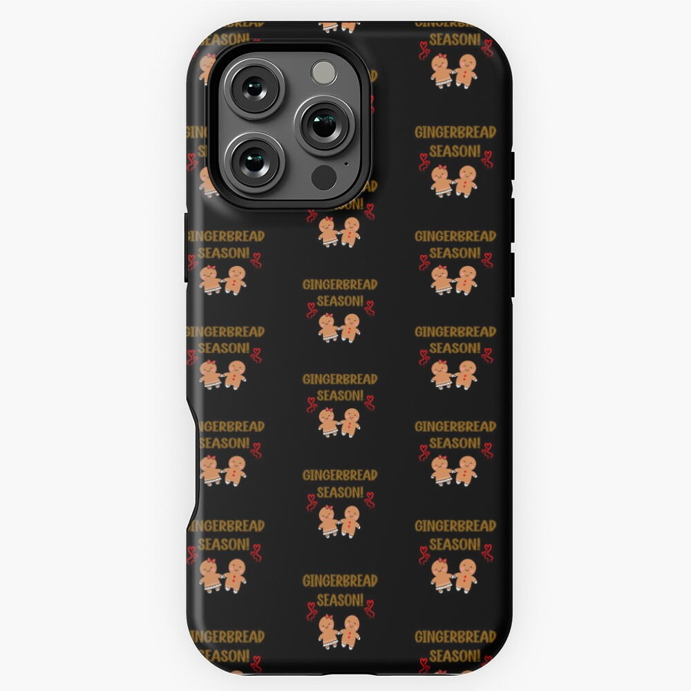 Gingerbread Season Art Phone Case for iPhone 11 12 13 14 15 16 17 Pro ...
