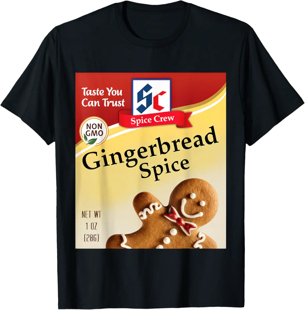 Gingerbread Spice Condiment Spice Costumes Group T-Shirt Tshirt All ...