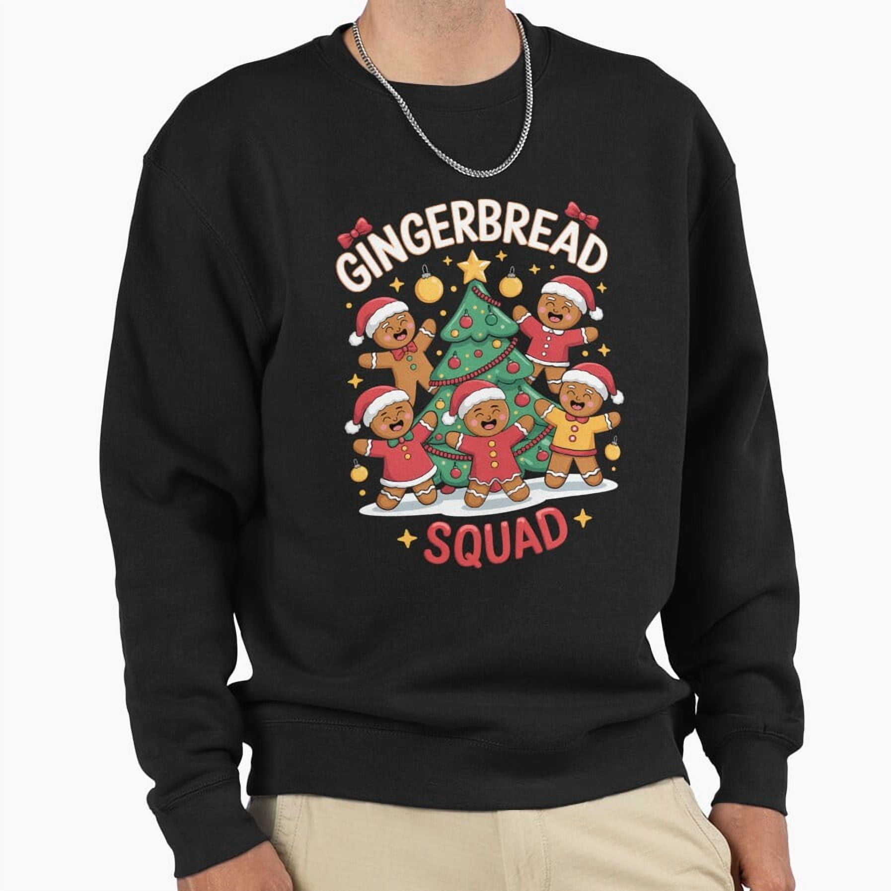 Gingerbread Squad Bread Lovers Cute Cookie Graphic Unisex Sweatshirt ...