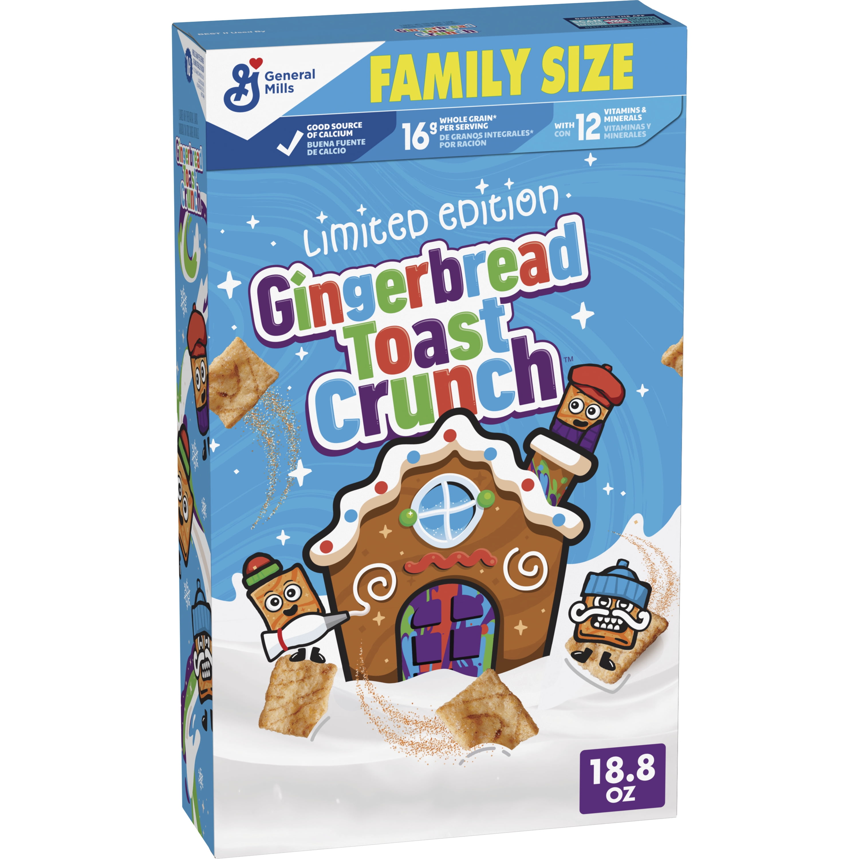 Cinnamon Toast Crunch Gingerbread Toast Crunch Cereal, Family Size, 18. ...