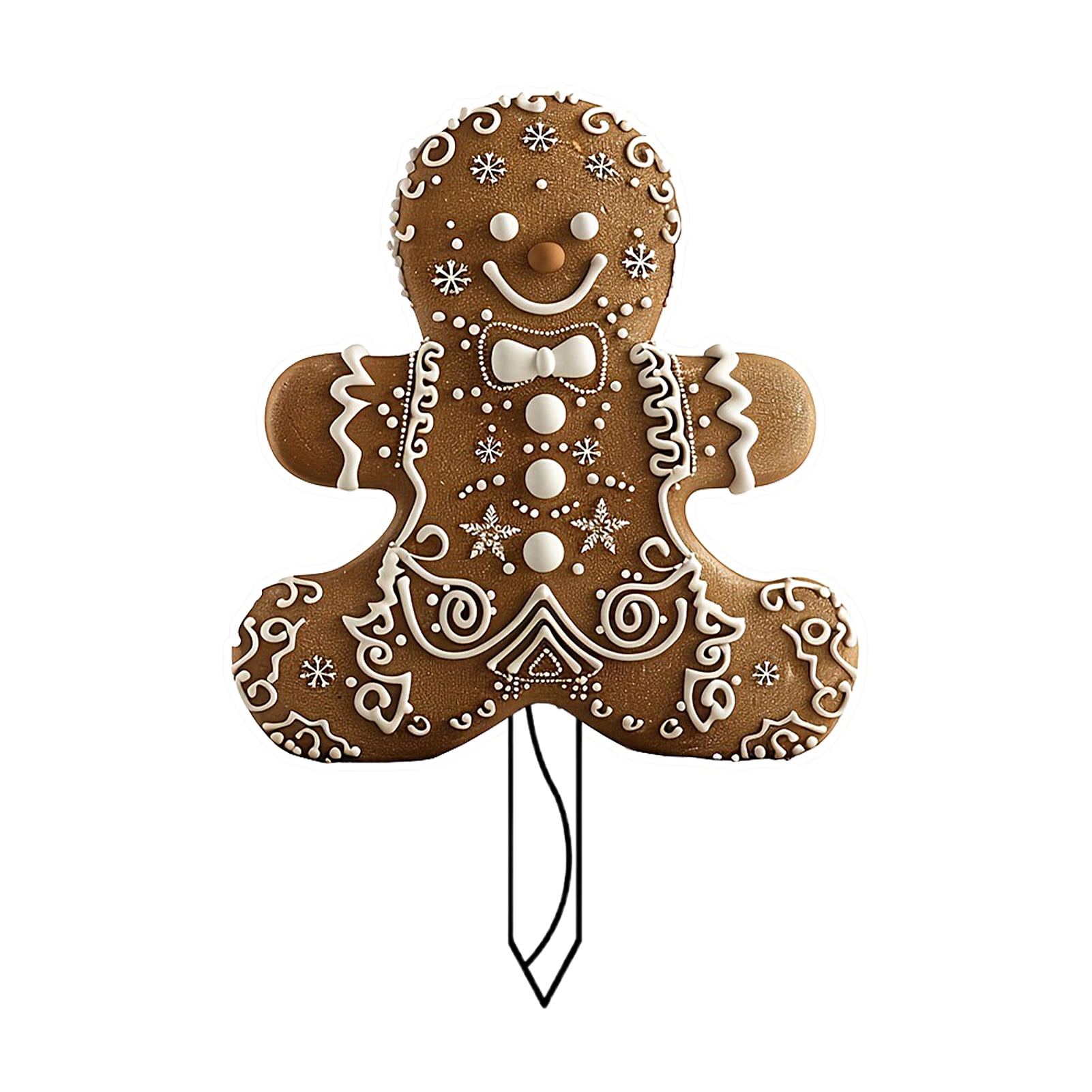 Gingerbread Yard Stake Sign | Acrylic 2D Flat Christmas Sign ...