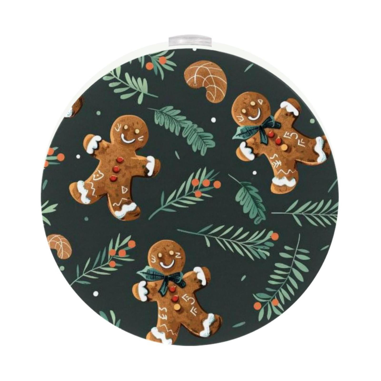 Gingerbread man LED Round Night Light (2PCS) – Energy Efficient Plug-in ...
