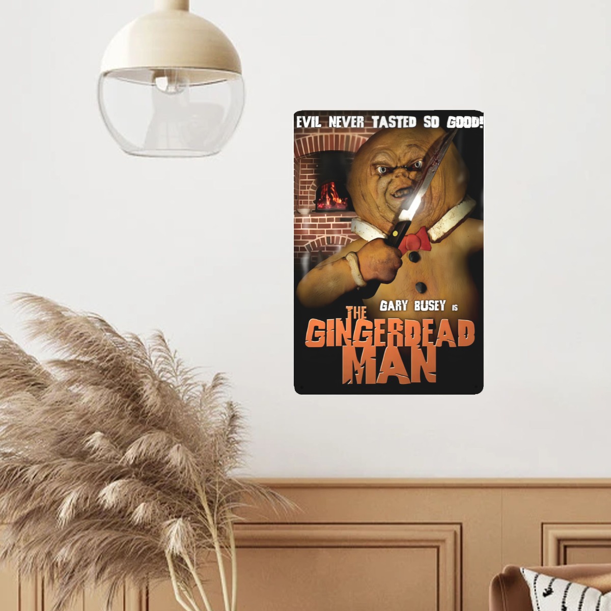 Gingerbread man watercolor suitable for fans of girls or boys, 1 metal ...