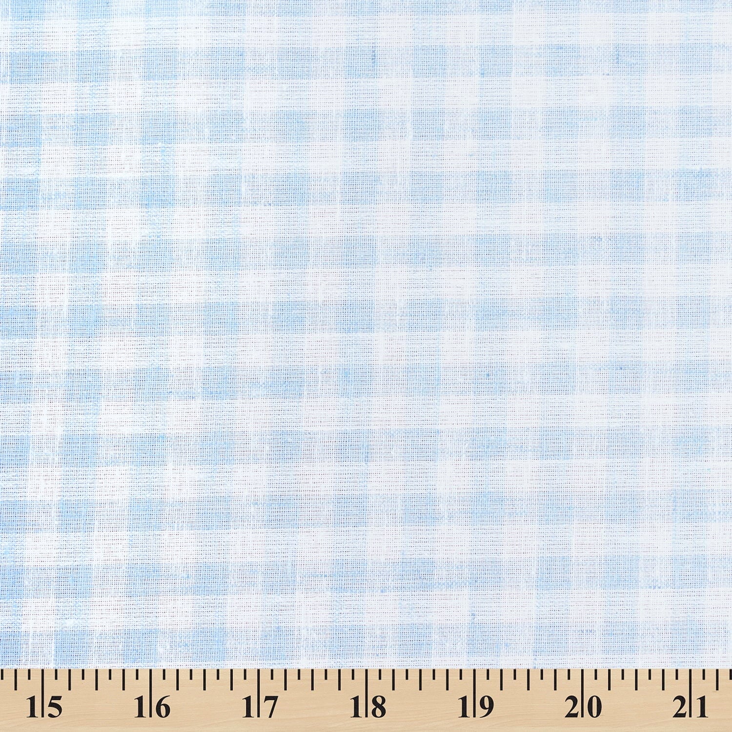 Gingham Check Linen-Look Polyester Cotton 58" Fabric By The Yard ...