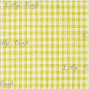 Yellow Checkered Fabric