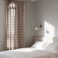 Gingham Curtains, Half Transparent Curtain, Rural Style Woven Curtain ...