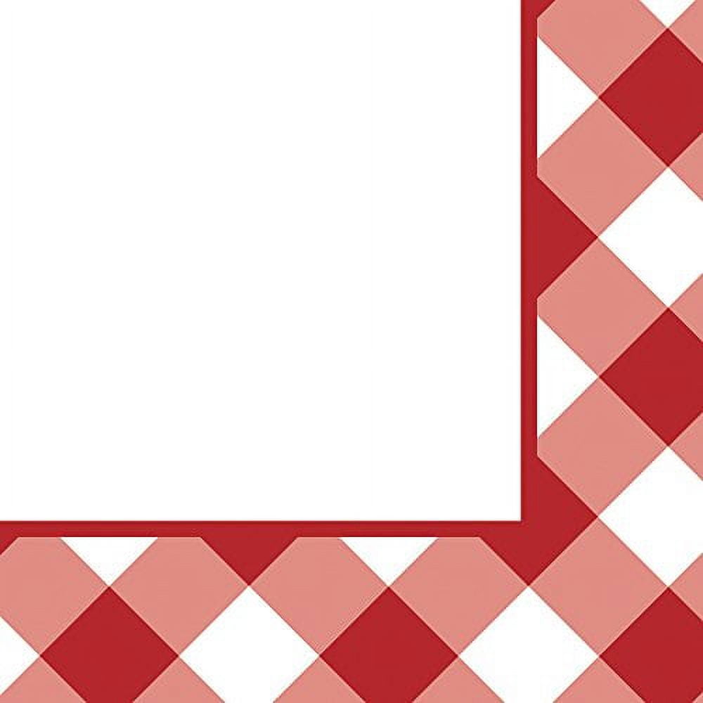 Gingham Galore Paper Beverage Napkins 18 Per Pack - Walmart.com