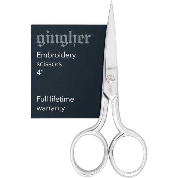 Gingher Embroidery Scissors, Precision Craft Scissors, Hand-Tuned ...