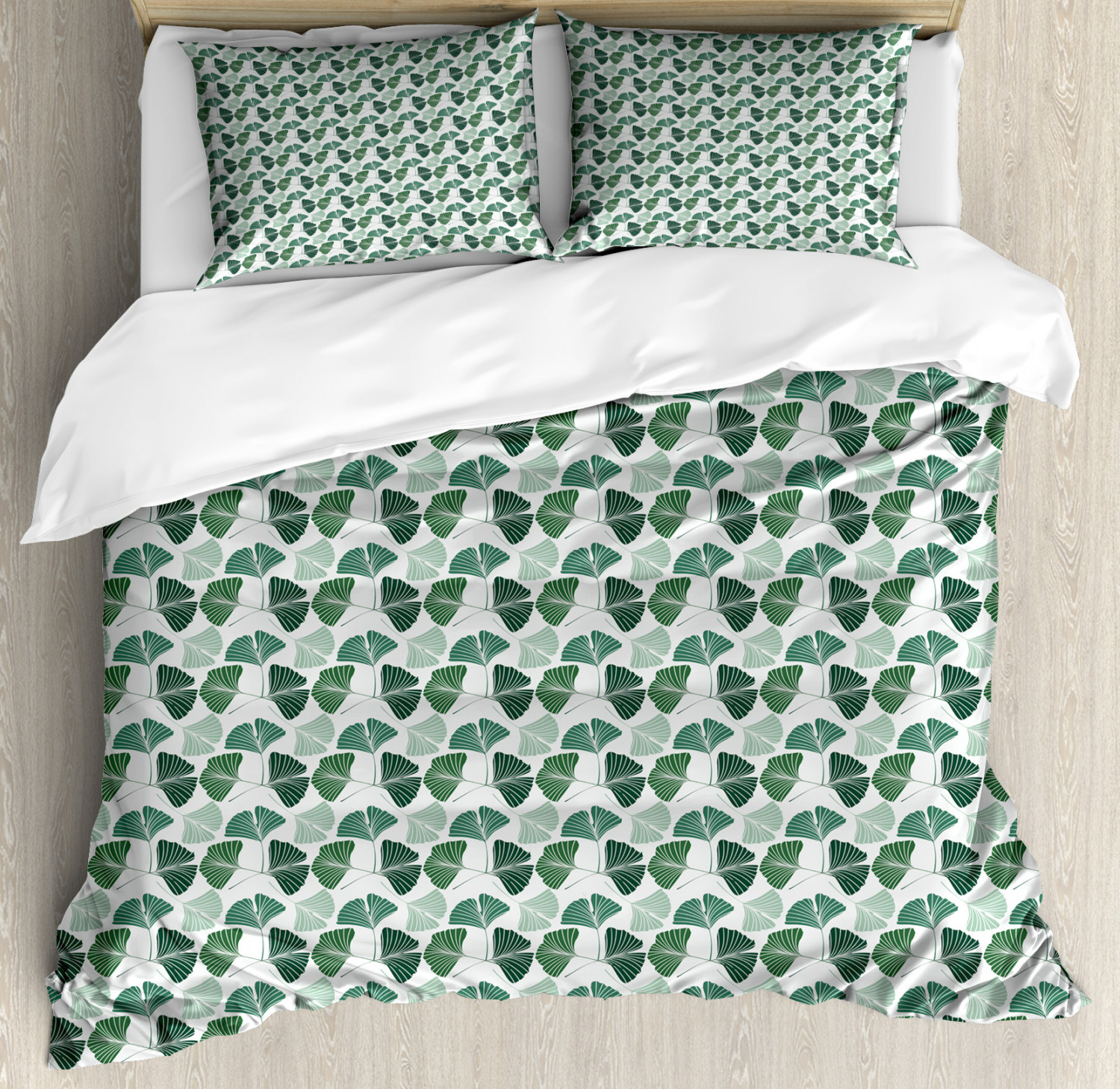 Gingko Duvet Cover Set King Size, Mother Nature Ginkgo Biloba Tree ...