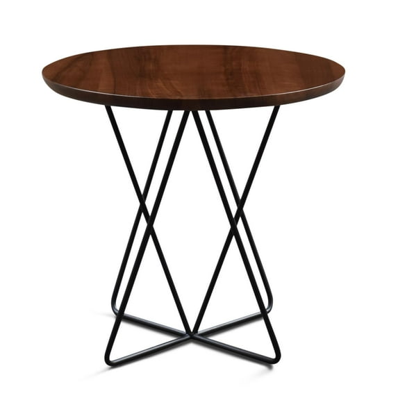 Gingko Milo Side Table With Dark Walnut Finish MILO-450-BKC - Walmart.com