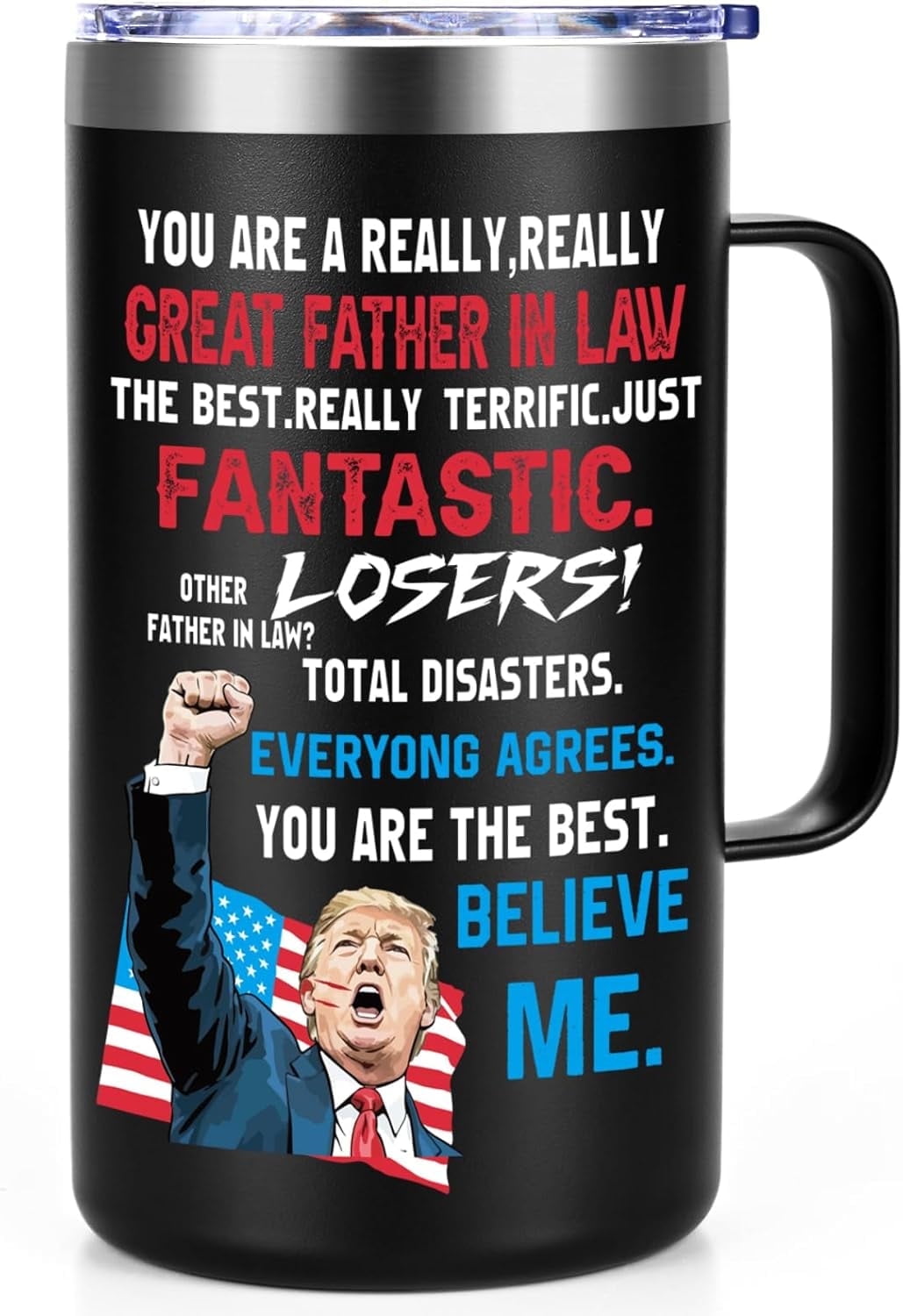 Gingprous Trump Dad Coffee Mug ,Father in Law Gifts Insulated Coffee ...