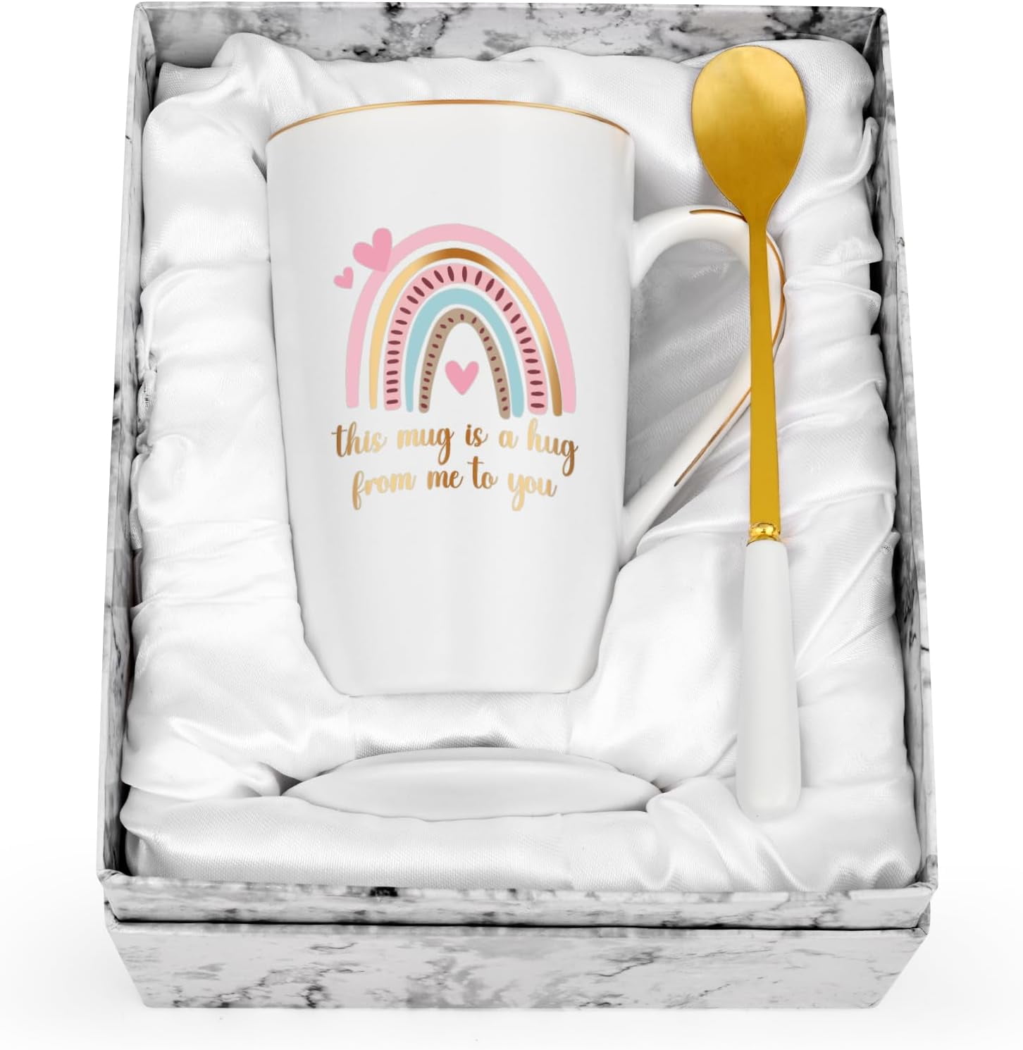 Gingprous 14 Oz Thinking Of You Coffee Mugs Gifts for Women, Hug In a ...