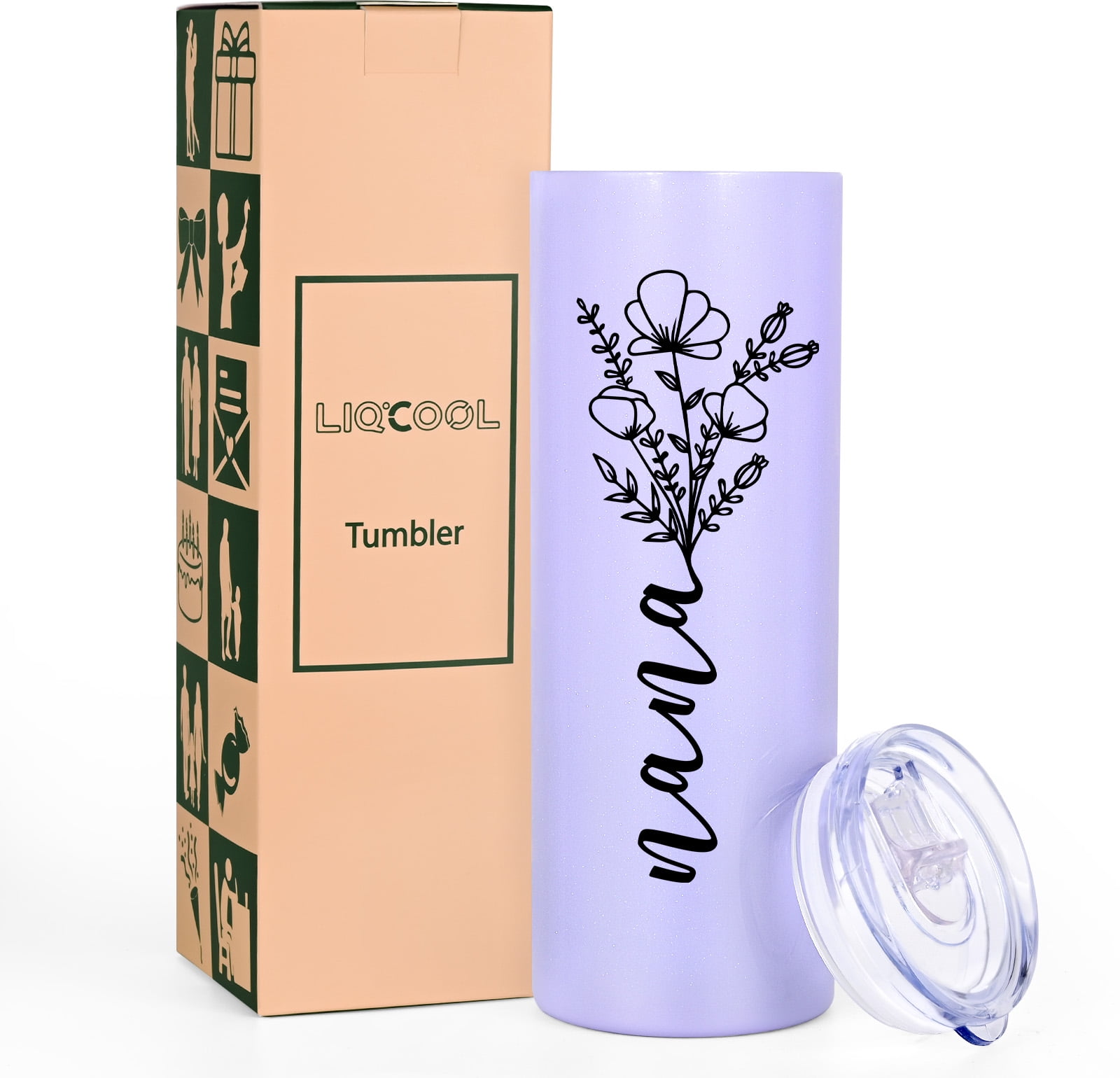 Gingprous Nana Tumbler 20 Oz Stainless Steel Double Wall Tumblers With