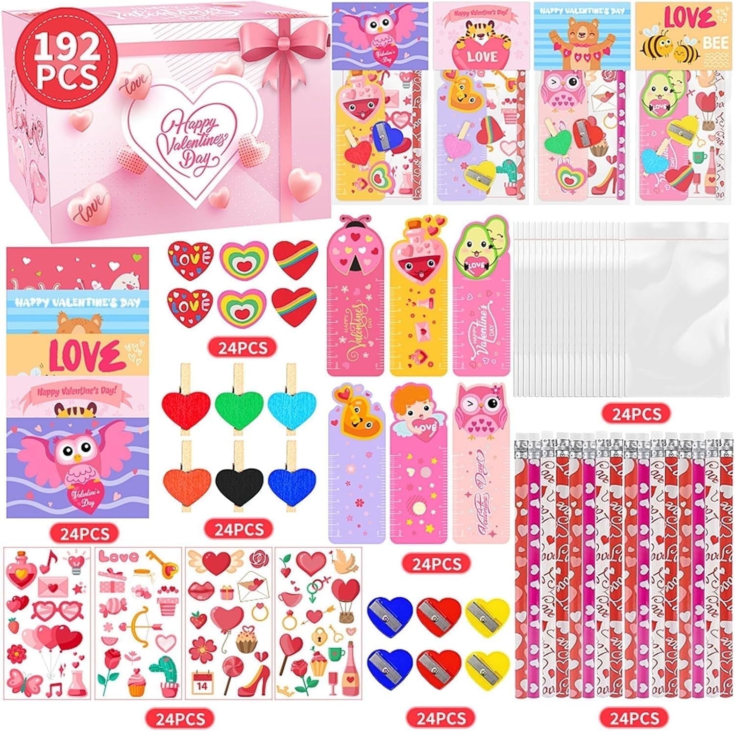 Gingprous Gift Sets for Kids Classroom Party Stationery Supplies Gift ...