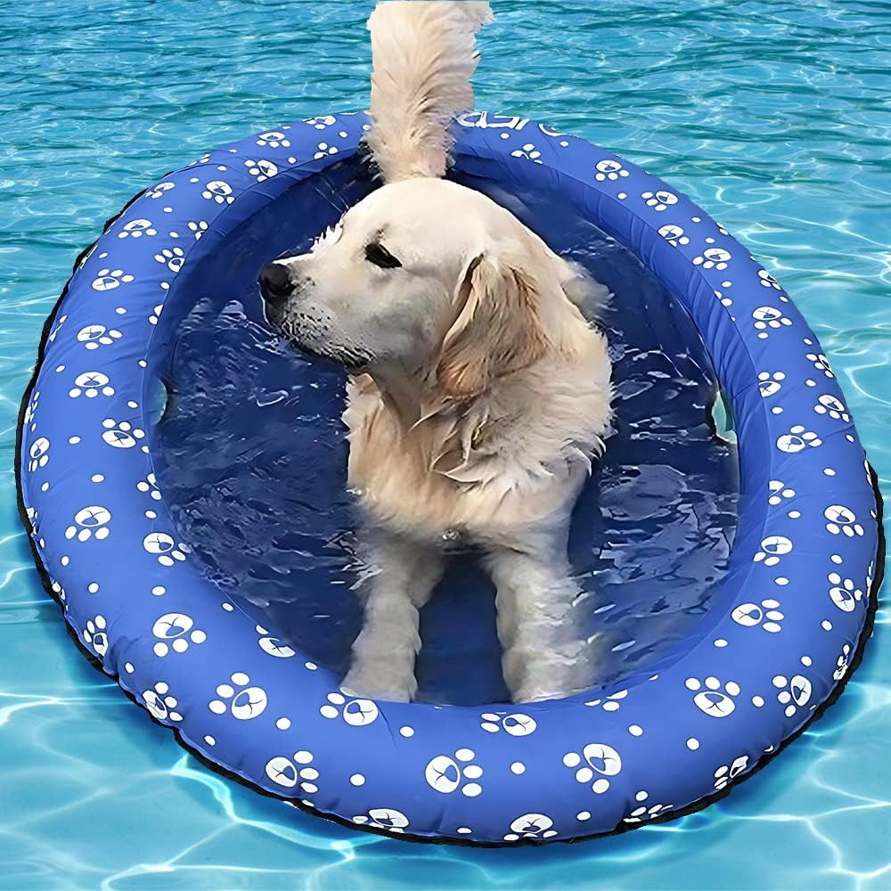 Ginkago Inflatable Pool Floats for Dogs Pet Swimming Pool Floating Row ...
