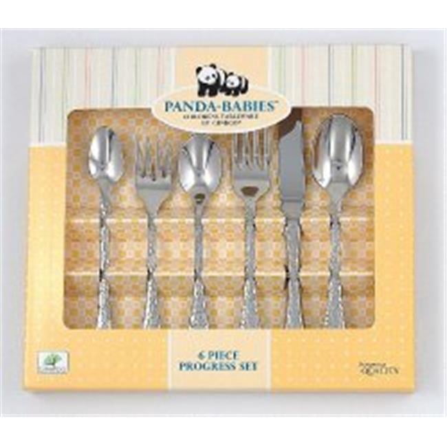 Ginkgo 18-10 Stainless Steel Panda Babies 6 Piece Progress Set ...