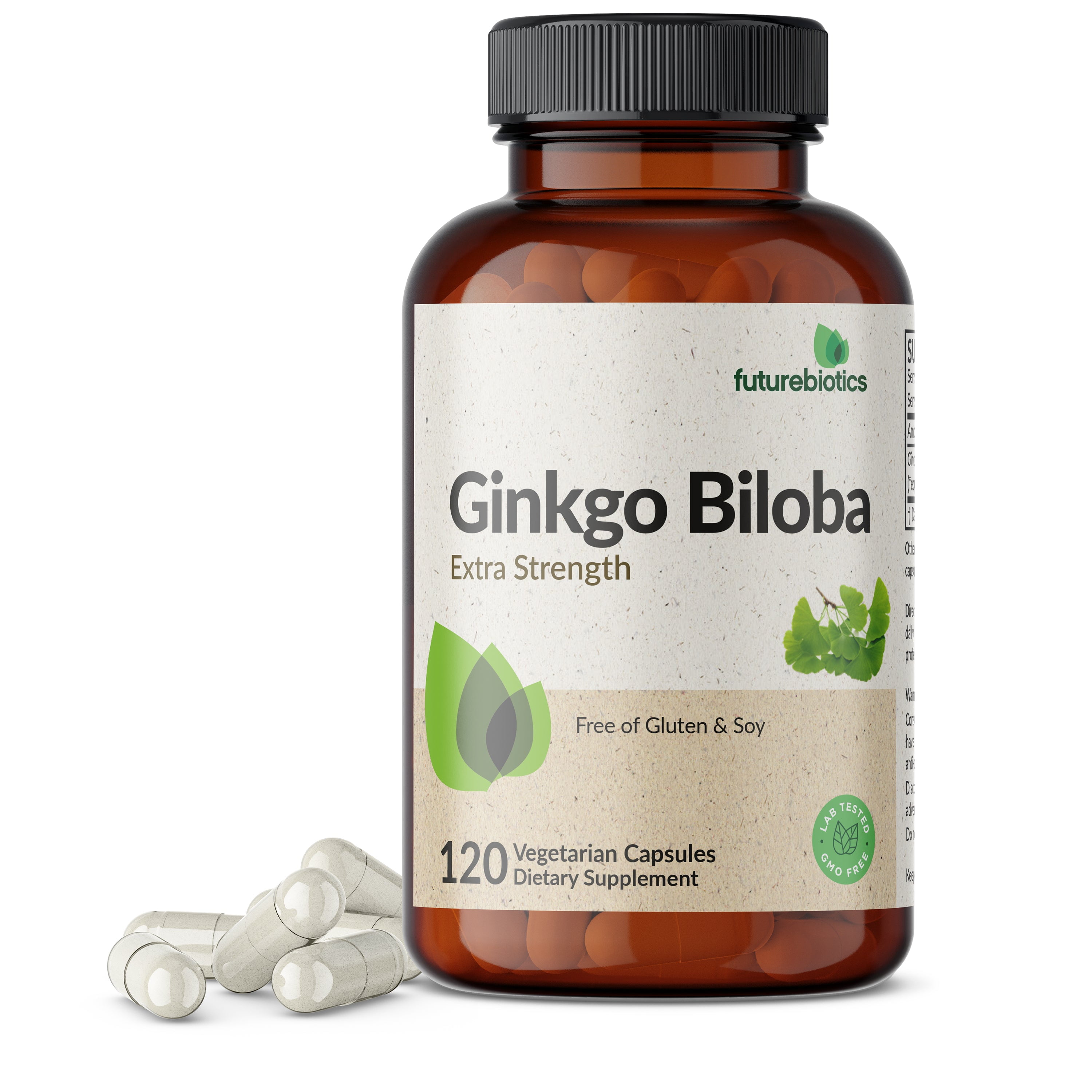 Ginkgo Biloba 500 MG Per Serving, 250 Vegetarian Capsules - Walmart.com