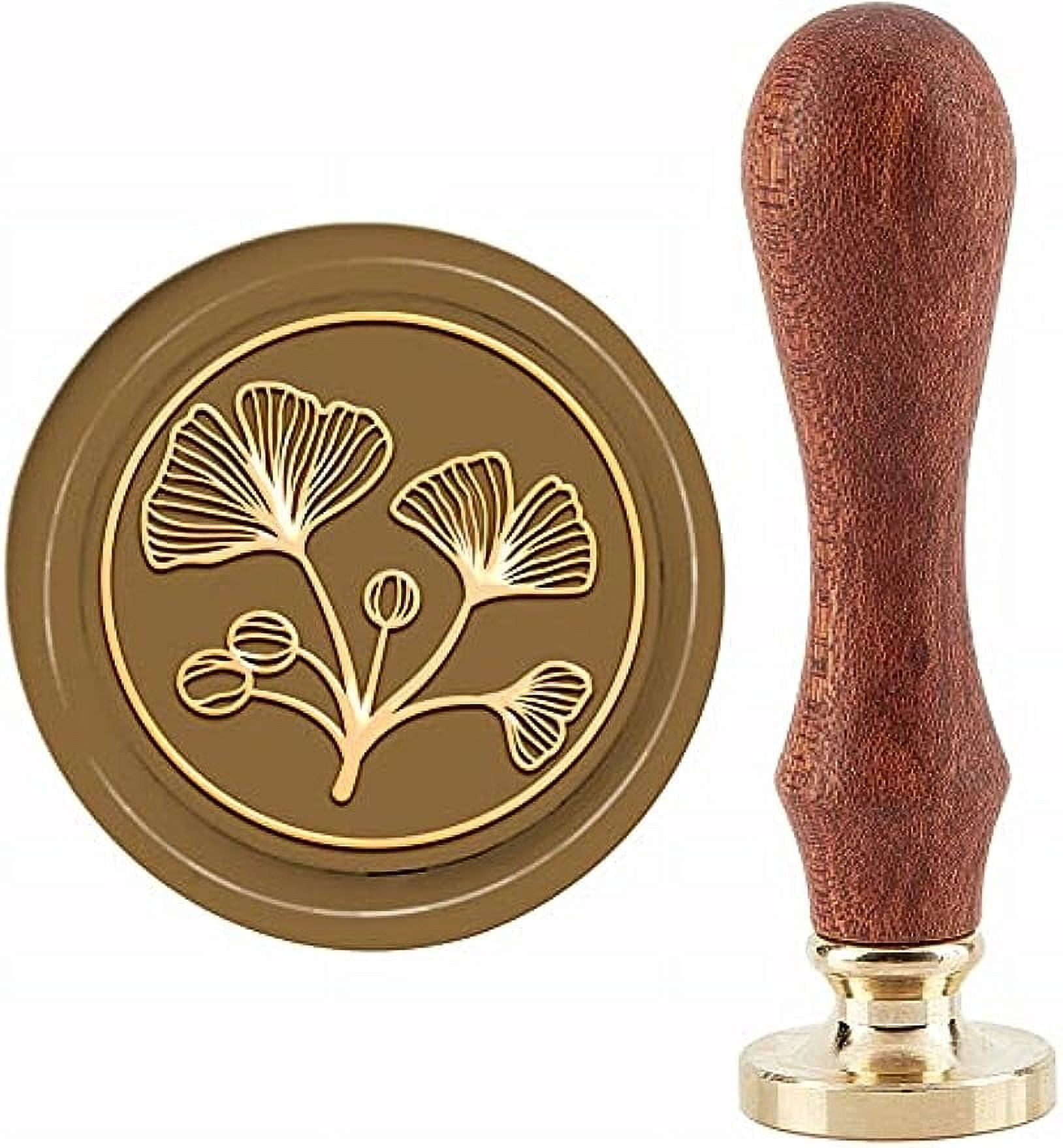 Ginkgo Leaf Wax Seal Stamp Ginkgo Biloba Leaves Sealing Wax Stamps 30mm ...