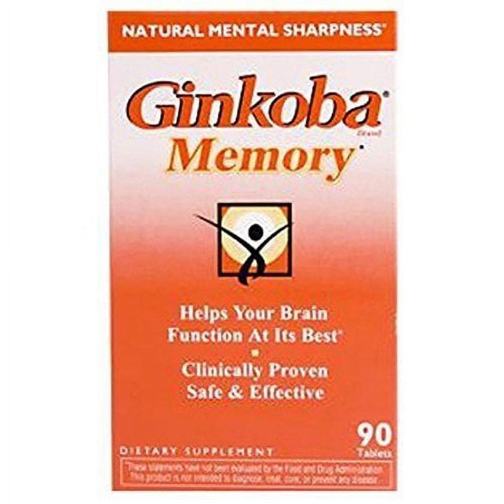 Ginkoba Memory Clinically Proven Safe & Effective Brain Function, 90ct ...