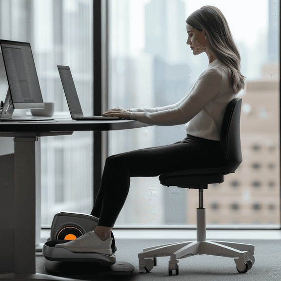ALSO GO Seated Leg Exercise Machine, Mini Elliptical for Seniors ...