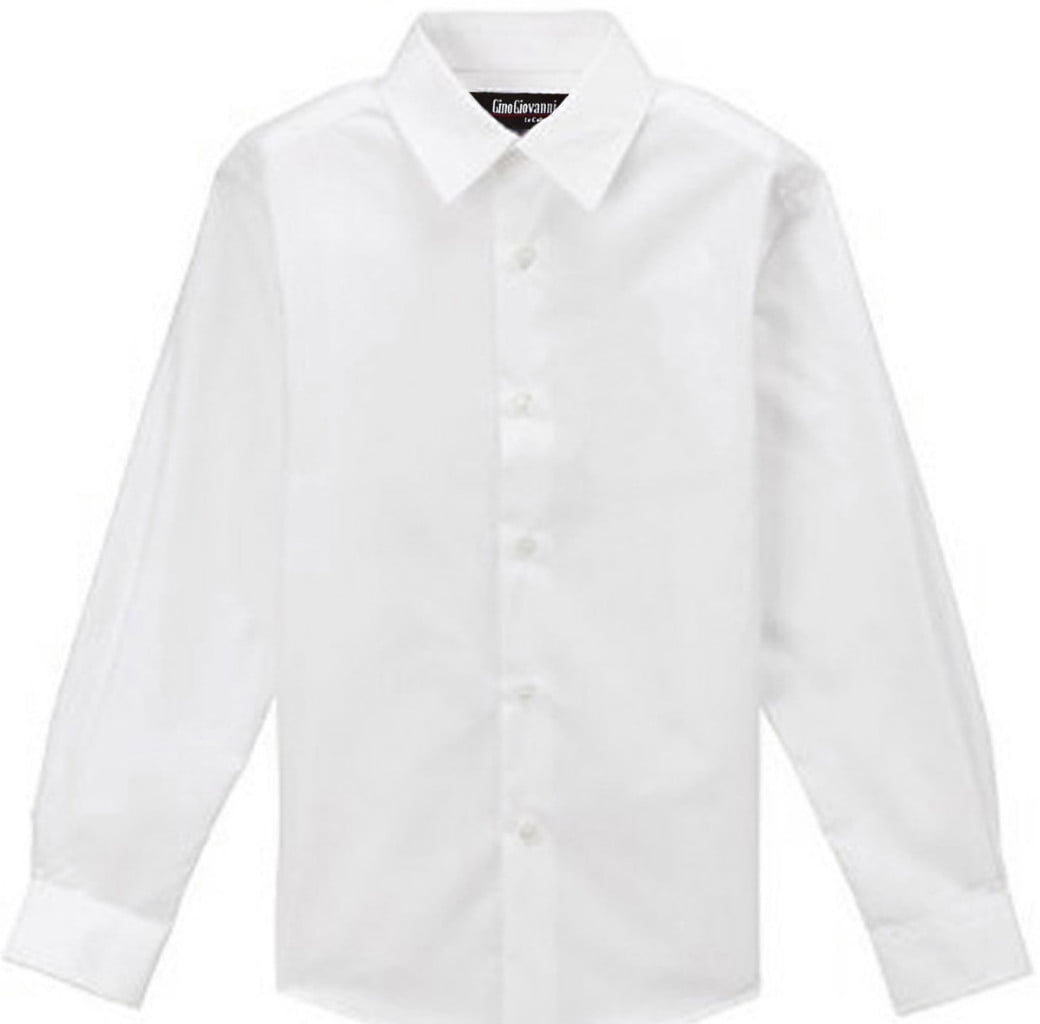 Gino Giovanni Boys Formal White Dress Shirt G111 - Walmart.com