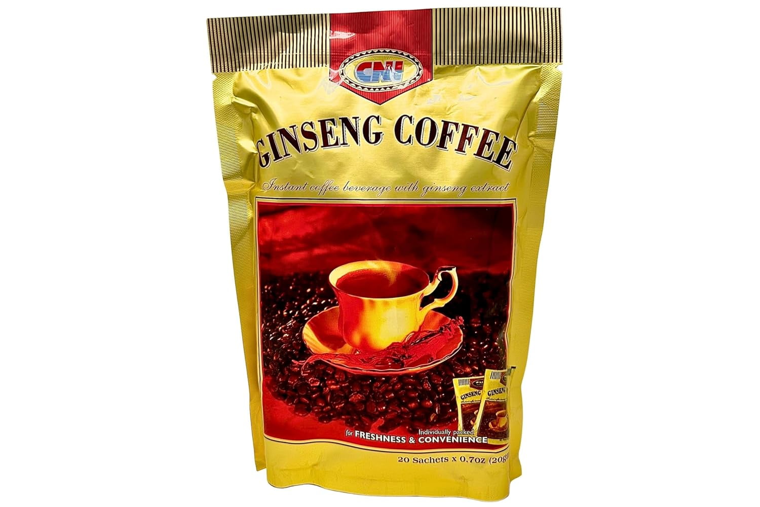 Ginseng Coffee with and Sugar, Made with Real Panax Ginseng and Easy To ...