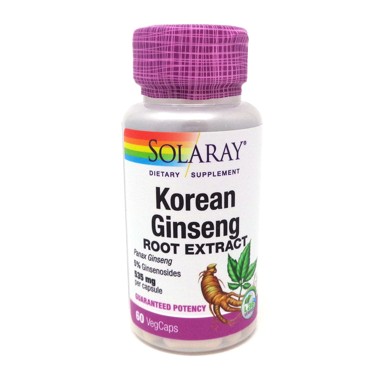 Ginseng Root Korean by Solaray - 60 Capsules - Walmart.com