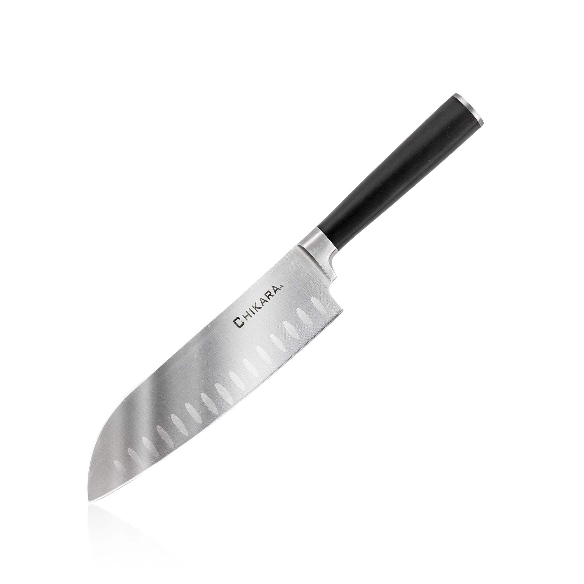 Ginsu Chikara Series 7 Inch Japanese Santoku Knife, 420J2 Stainless ...