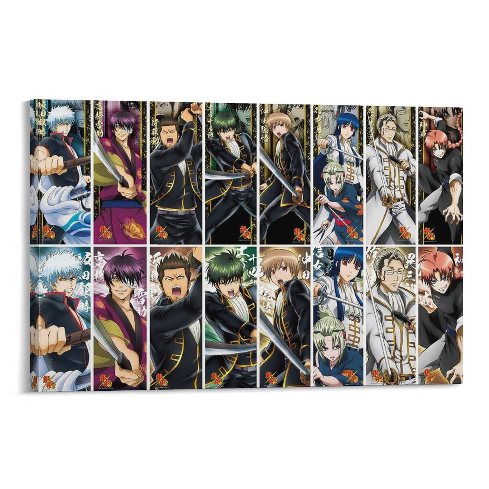 Gintama Characters Poster Anime Japanese Artworks Picture Print Poster ...